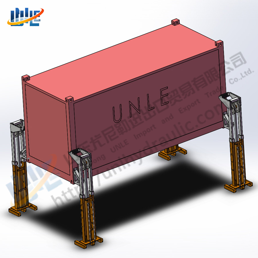 40 feet container truck moving lifting system jack hydraulic power unit ...