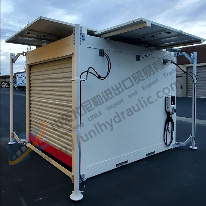 Outdoor Shipping Container Hydraulic Cylinder Mobile Lifting System ...