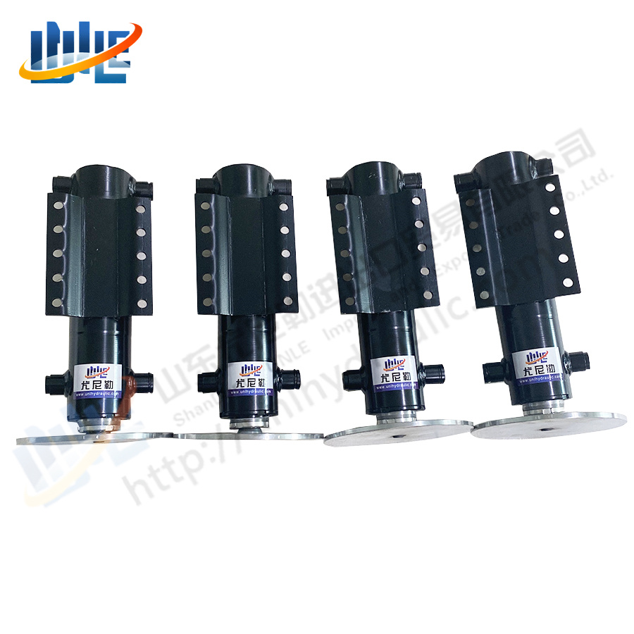 RV Caravan power unit telescopic hydraulic cylinder loading ramp dock ...