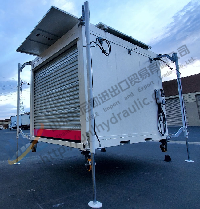 Hydraulic cylinder container unloading system hydraulic container ...