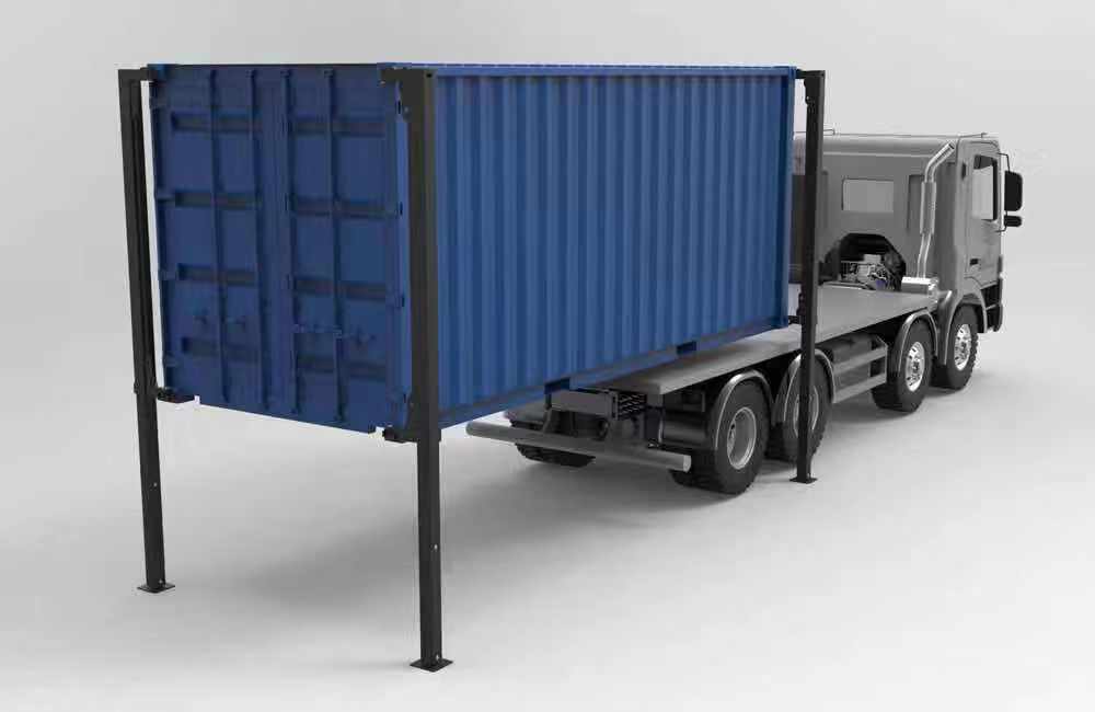 Container lifting system 30 tons hydraulic jack outrigger for container ...