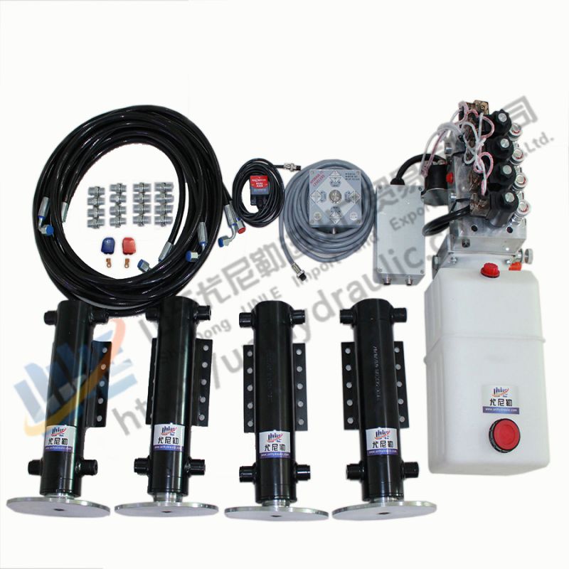 RV Caravan dock leveler telescopic jack outrigger hydraulic cylinder ...