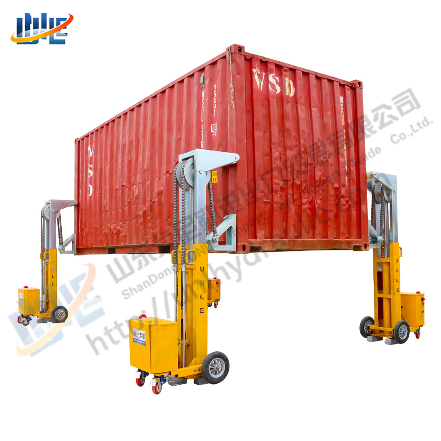 Wired remote control container lifting system with hydraulic power unit ...