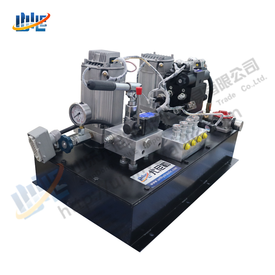 1.6kw dc small ac/dc electric hydraulic power unit automatic 12V 24V ...