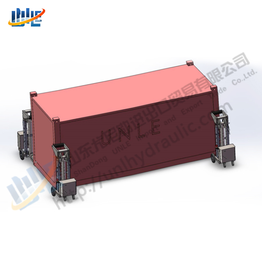Container solar pv power container lifting system hydraulic jack ...