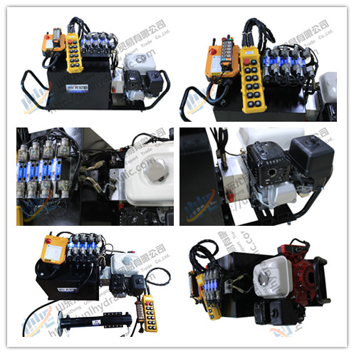 Remote control engine driven hydraulic power unit gasoline hydraulic ...