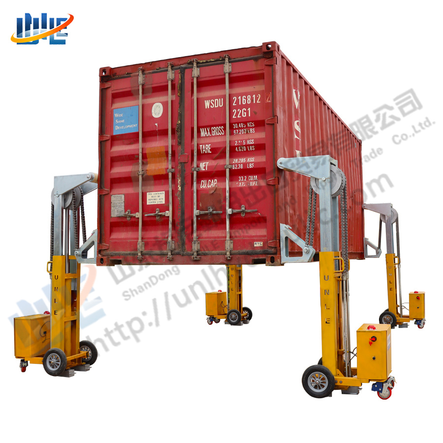 Hydraulic Cylinder Jacks Movable Container Lifting Jacks For Container