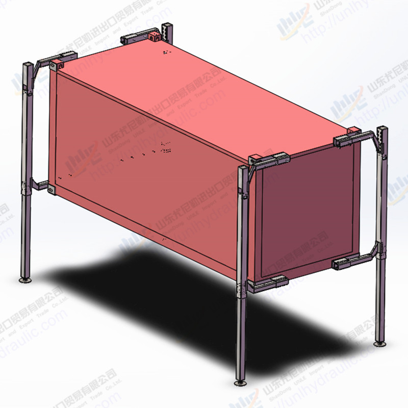 Standard 20ft 40ft container load outrigger hydraulic cylinder leg ...