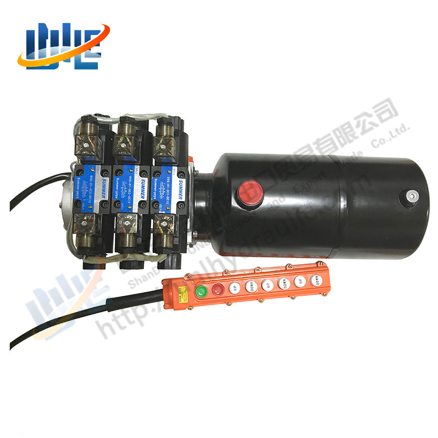 12v Motor Single Acting Hydraulic Power Unit Hydraulic Pump Power Pack ...