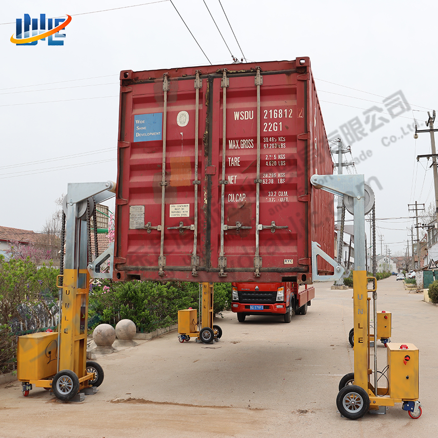 Container Jack Manufacturer 40ft Container Handling Stands Mobile ...