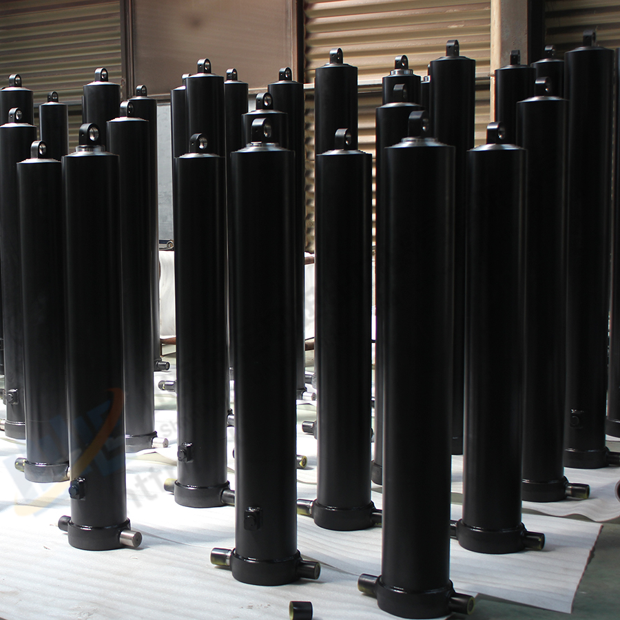 Long stroke FE series telescopic dump truck lift hydraulic cylinder ...